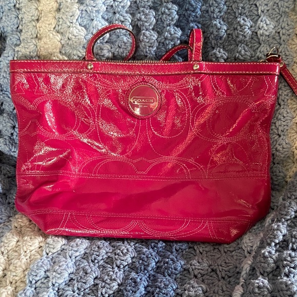 Coach | Bags | Coach Fuchsia Tote Bag | Poshmark
